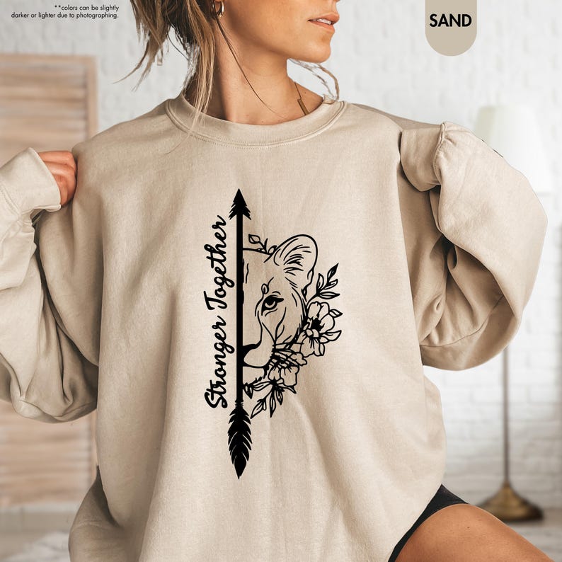 Stronger Together Couple Shirt, Stronger Together Lion and Lioness ...