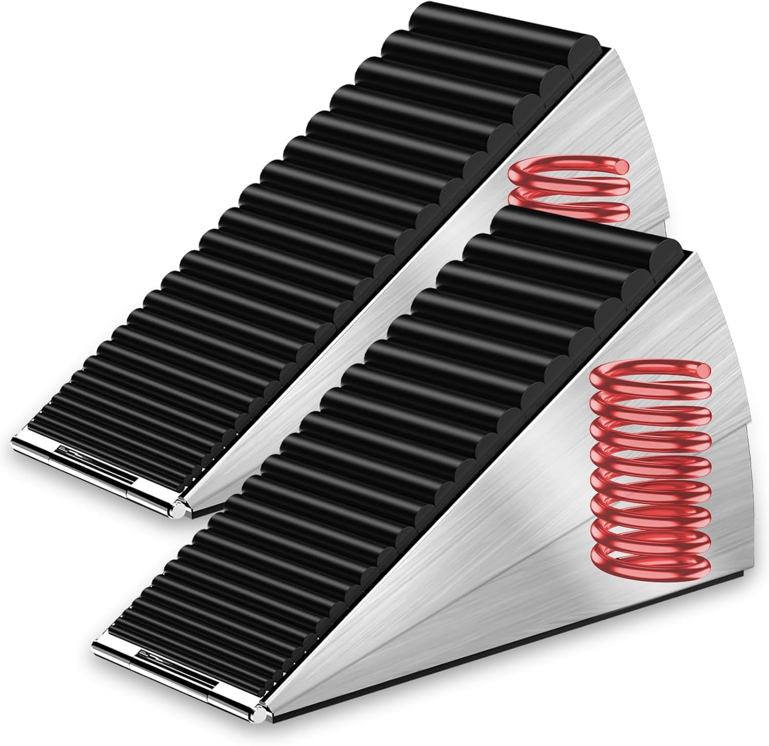 Strongest Adjustable Spring Loaded Large Door Stopper - Heavy Duty Tall ...