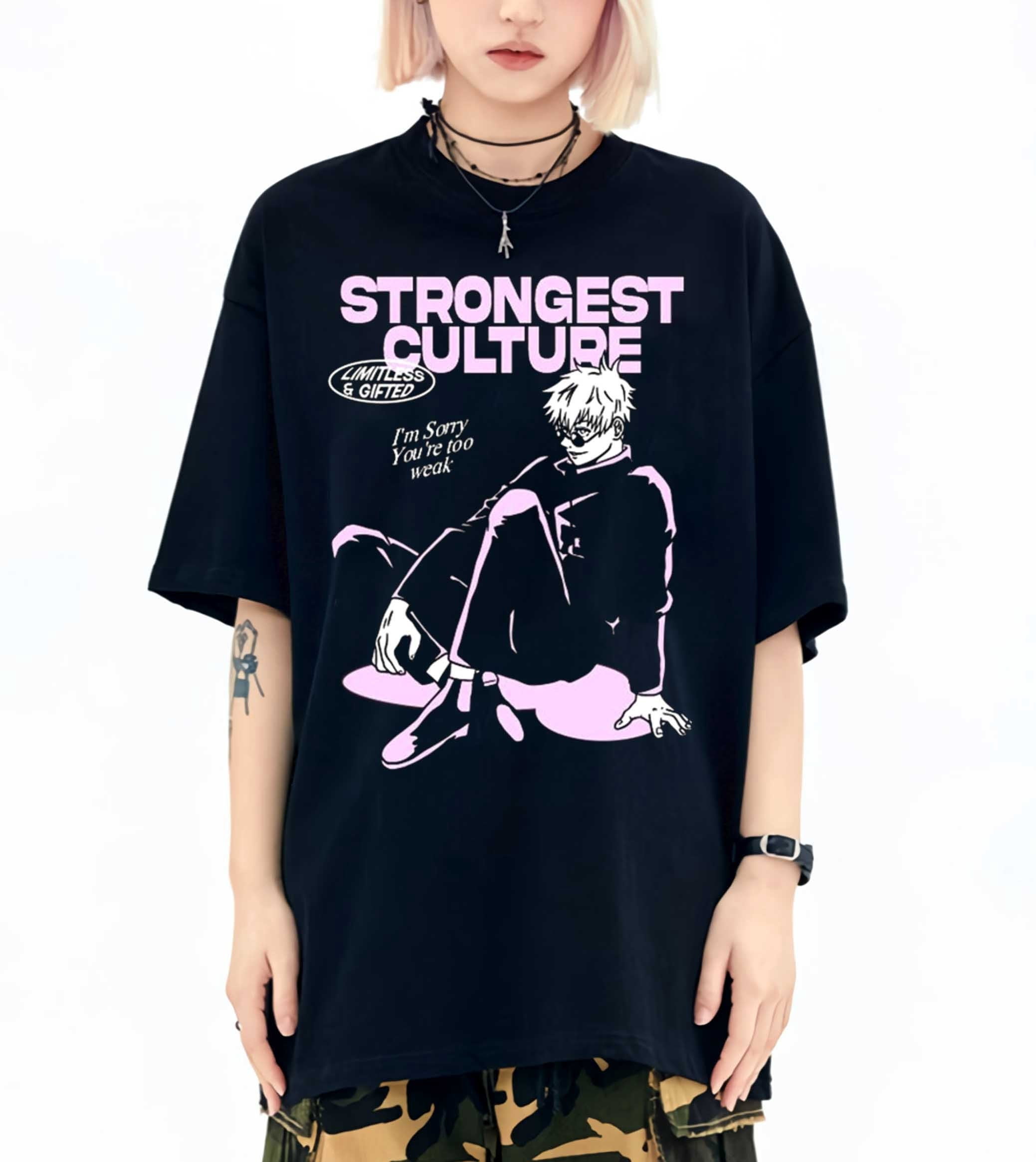 Strongest Culture Gojo Satoru Shirt, Satoru Gojo T-Shirt, Gojo Satoru ...