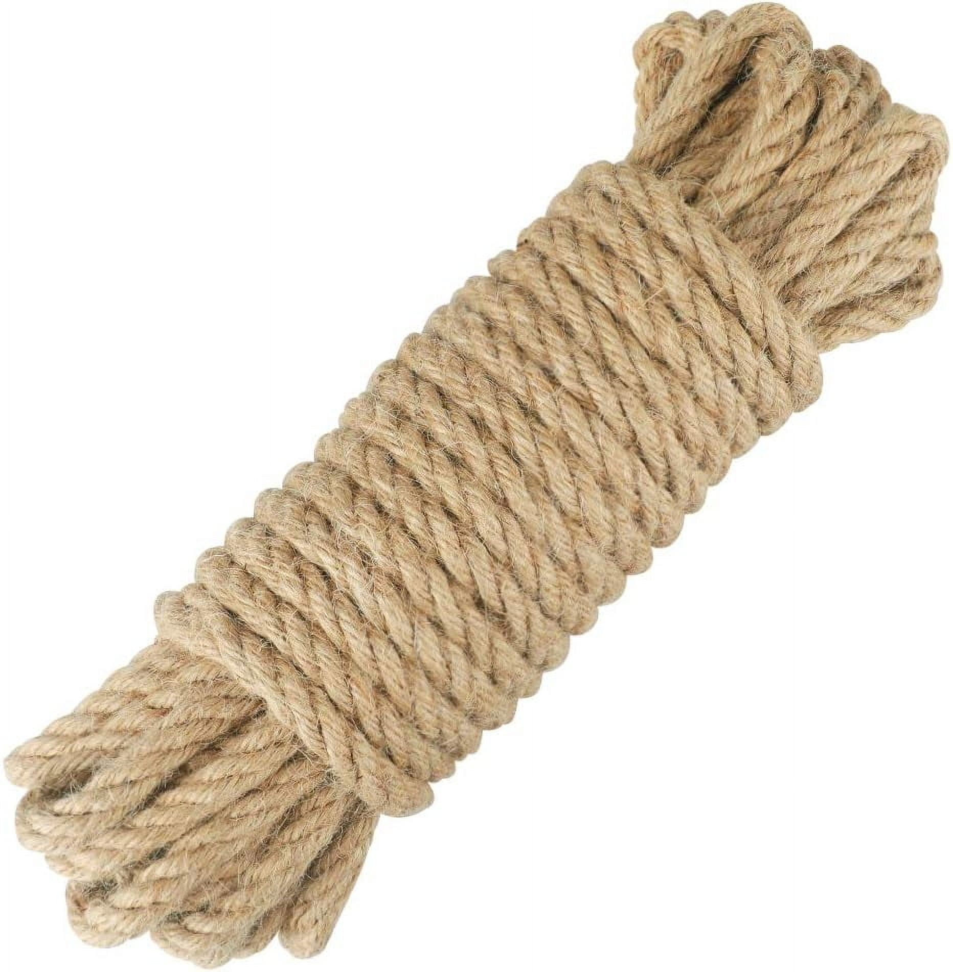 Strongest Natural Fiber Hemp Rope, 10mm X 10 Meters Tight Braid ...