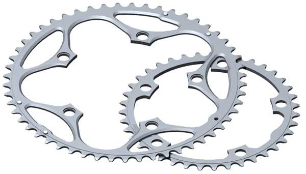 Stronglight 130PCD Type S - 5083 Series Shimano 5-Arm Road Chainrings ...