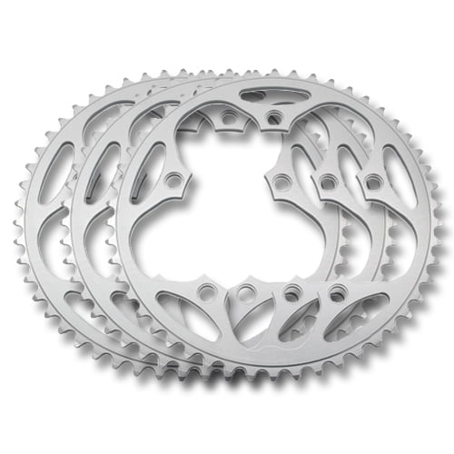Stronglight Dural 5083 9/10sp Chainrings 130 PCD SILVER Silver Shimano ...