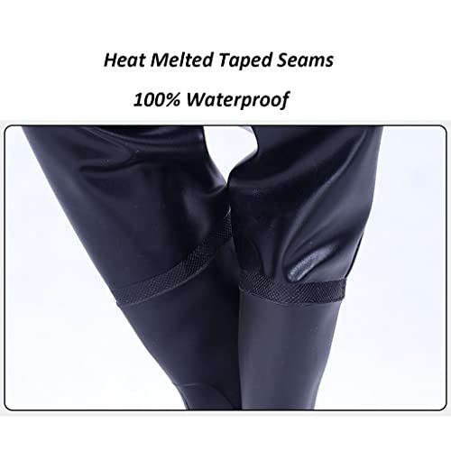 Strongly Waterproof Full Body Chest Waders with Beef Tendon Boots, One ...