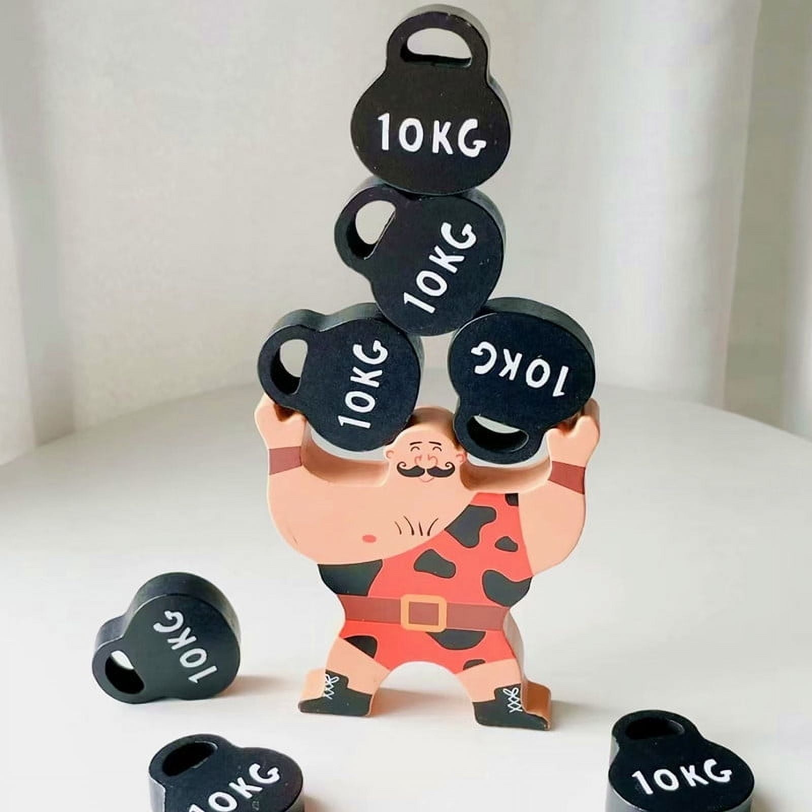 Strongman Stacking Game Wooden Dexterity Balance Skill Toy | Sturdy ...