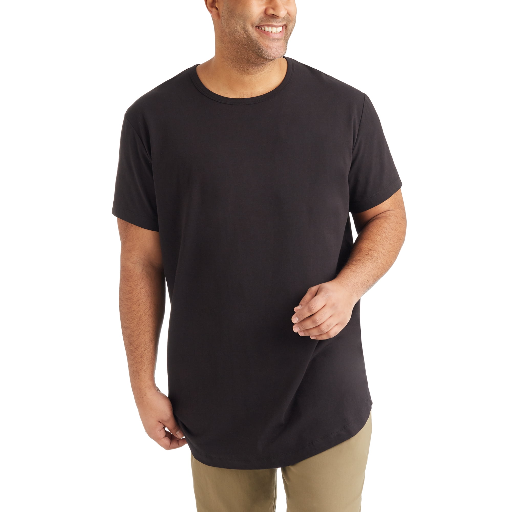 Strongside Apparel Men's Big and Tall T-Shirt – Longer Length Stretch ...