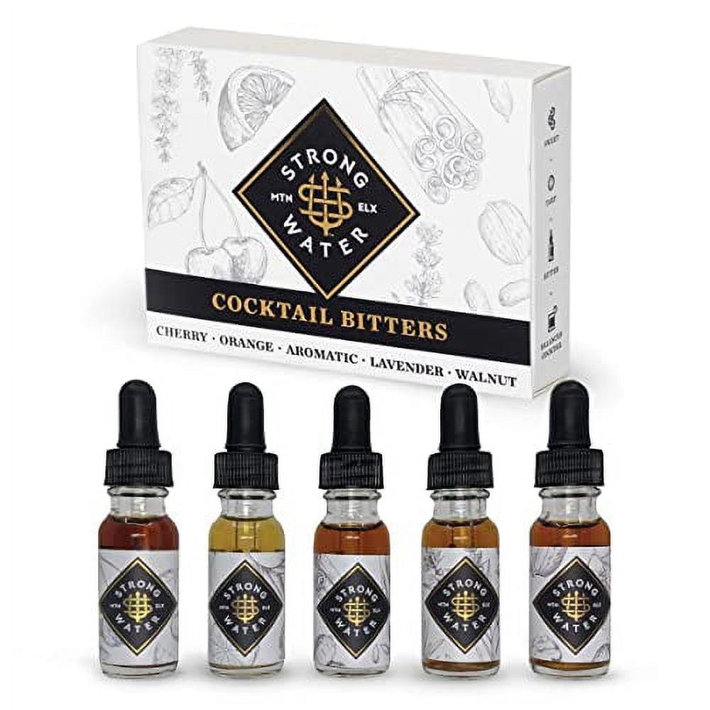 Strongwater Original Cocktail Bitters Sampler - Cocktail Bitters Set ...