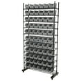 Strongway 12-Tier Single-Sided 66-Bin Wire Shelving Rack, 39-1/2in.W x ...