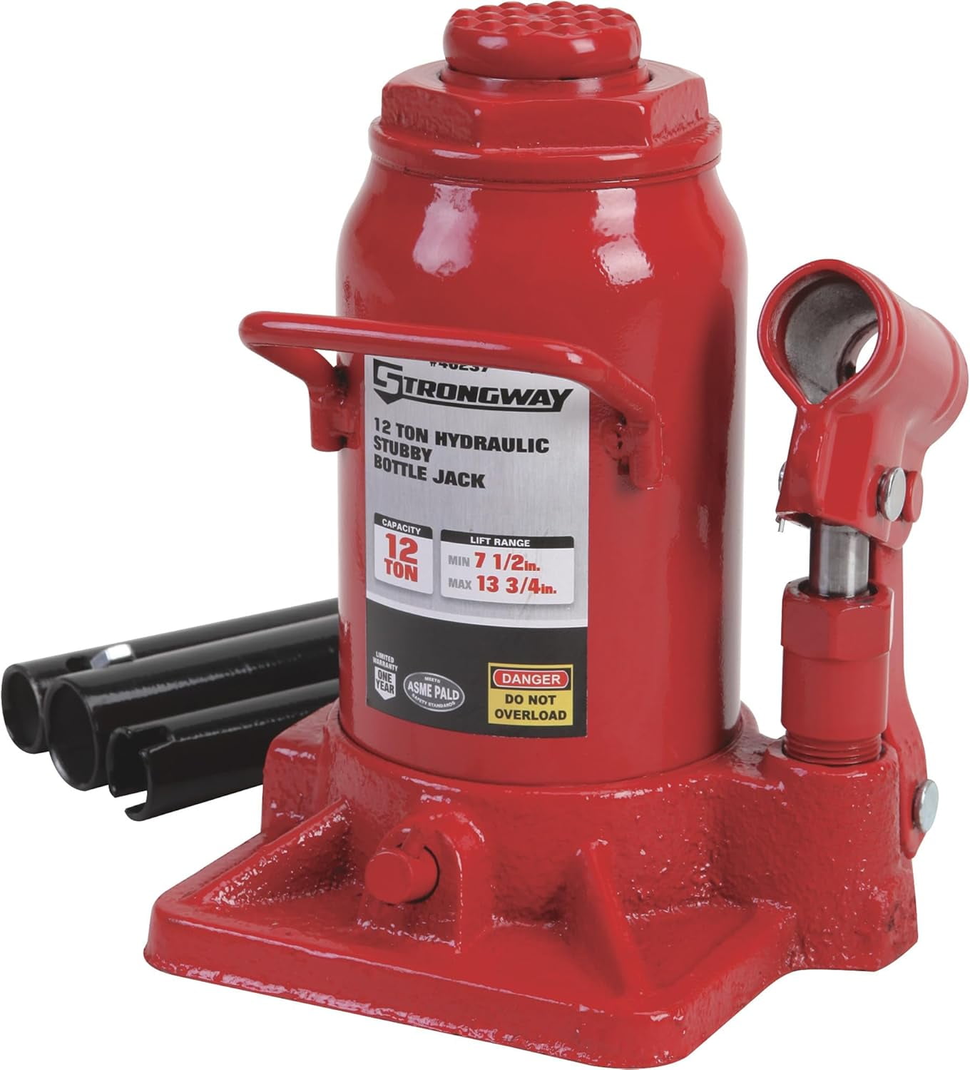 Strongway 12-Ton Stubby Hydraulic Bottle Jack - Walmart.com