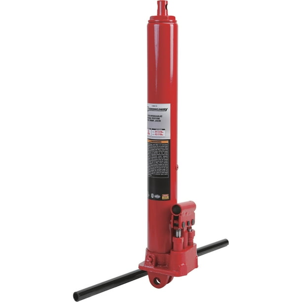 Strongway 3-Ton Long Ram Hydraulic Jack, Double Pump, Clevis Base ...