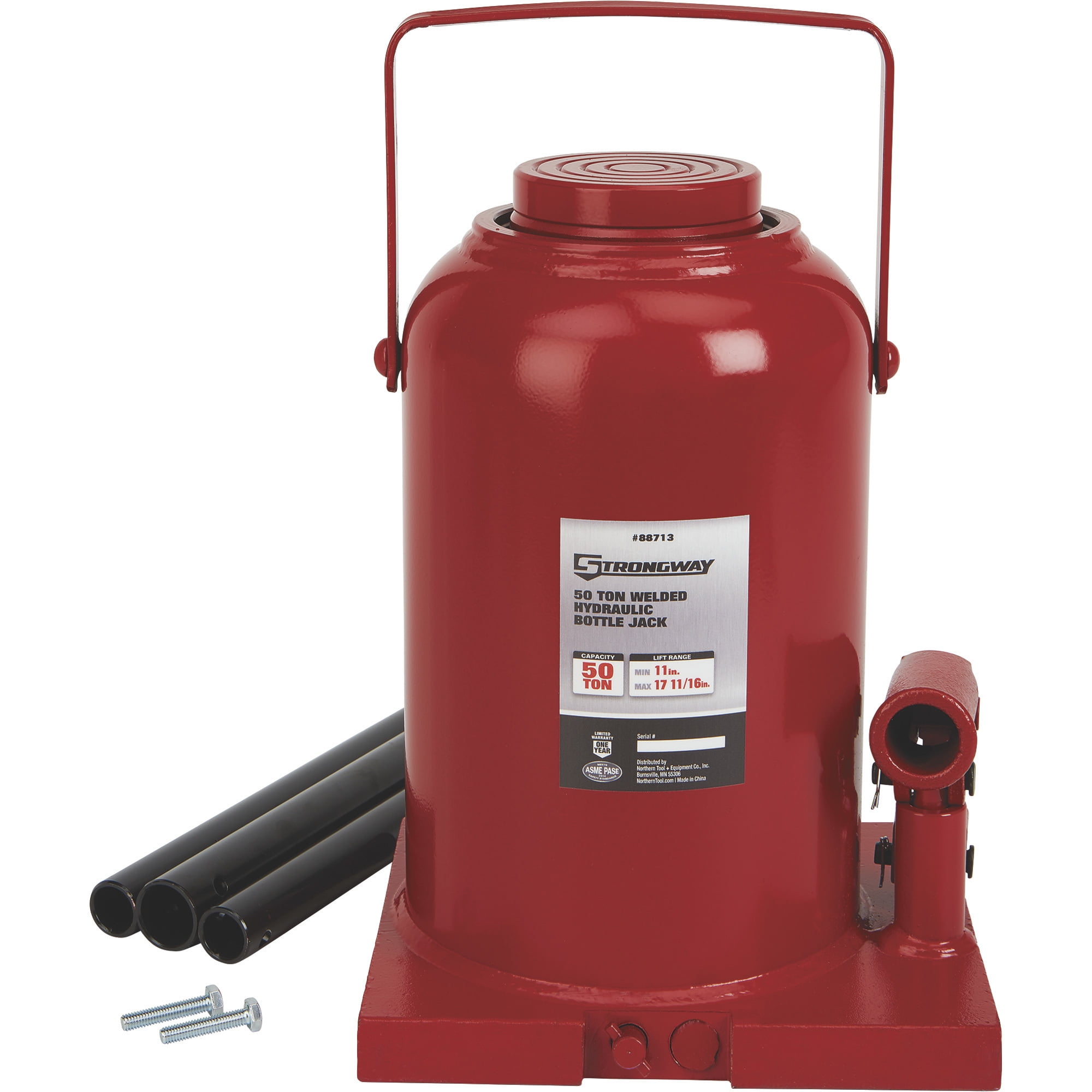 Strongway 50-Ton Hydraulic Bottle Jack with Welded Base - Walmart.com