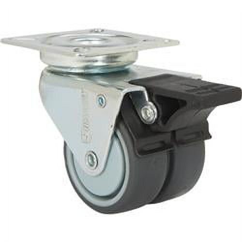 Strongway 50389 2 inch Swivel Dual-Wheel Caster with Brake - 200 lbs ...