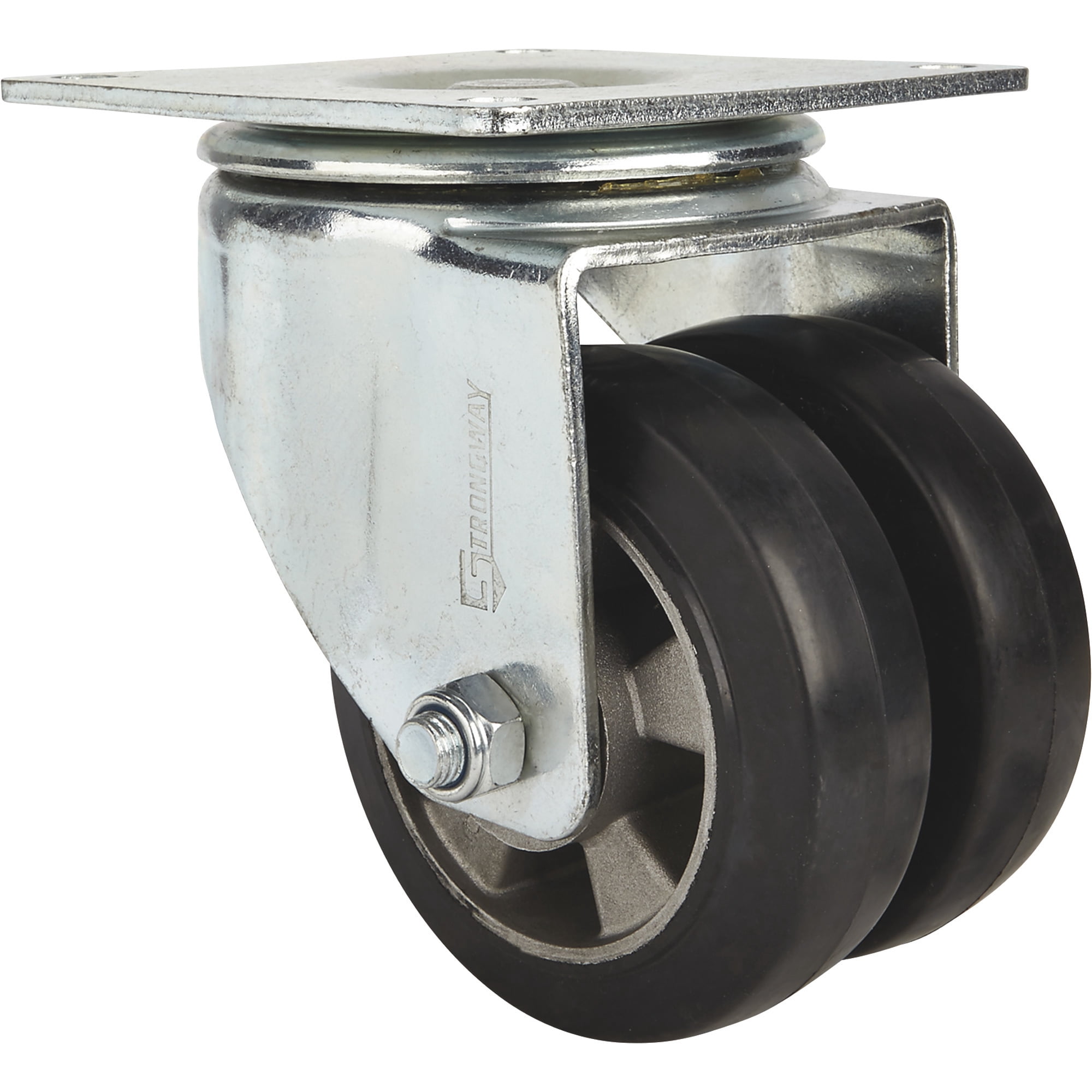 Strongway 6in. Heavy-Duty Dual-Wheel Swivel Caster, 1800-Lb. Capacity ...