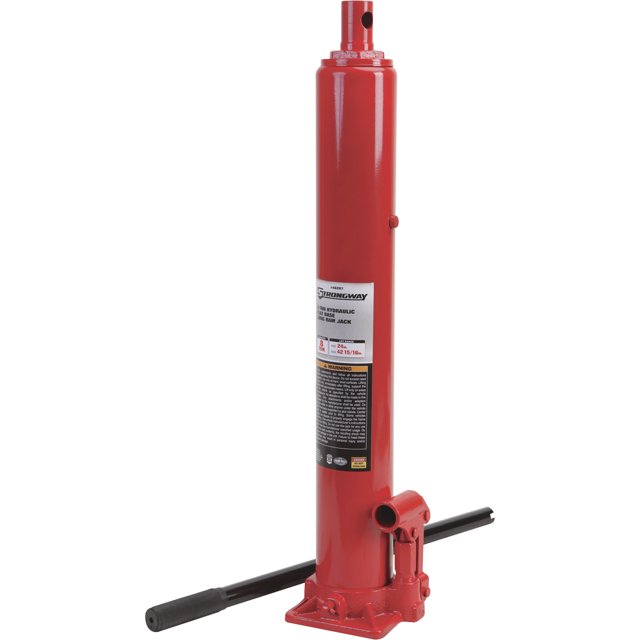 Strongway 8-Ton Long Ram Hydraulic Jack, Single Piston, Flat Base ...
