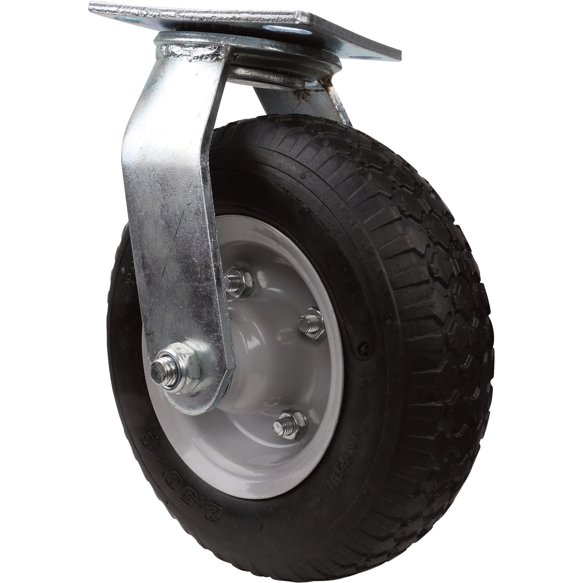 Strongway 8in. Flat-Free Rubber Foam-Filled Swivel Caster, 250-Lb ...