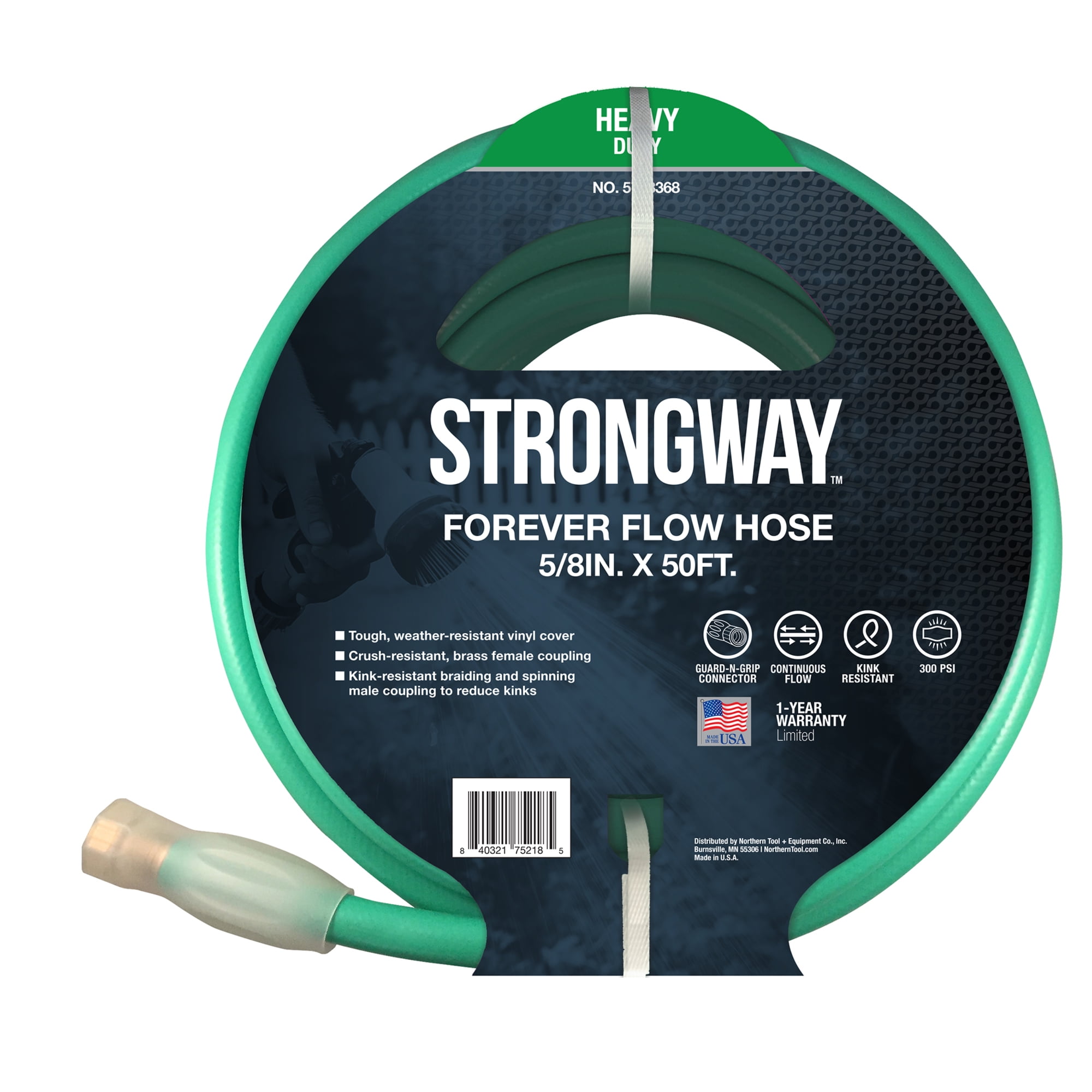 Strongway Forever Flow Water Hose, 5/8in. x 50ft., 350 PSI - Walmart.com