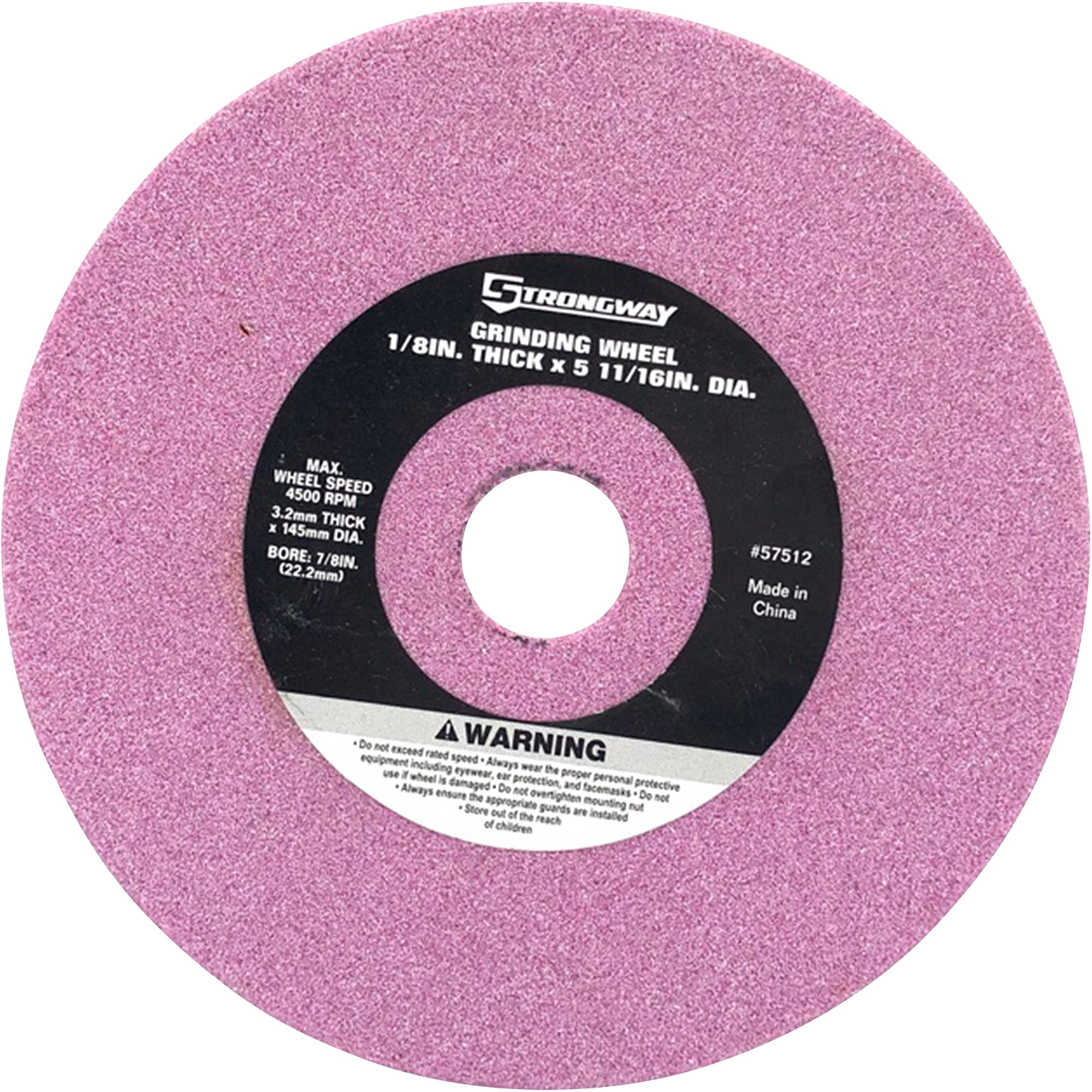 Strongway Grinding Wheel, 1/8in. Thick x 5-11/16in. Dia. - Walmart.com