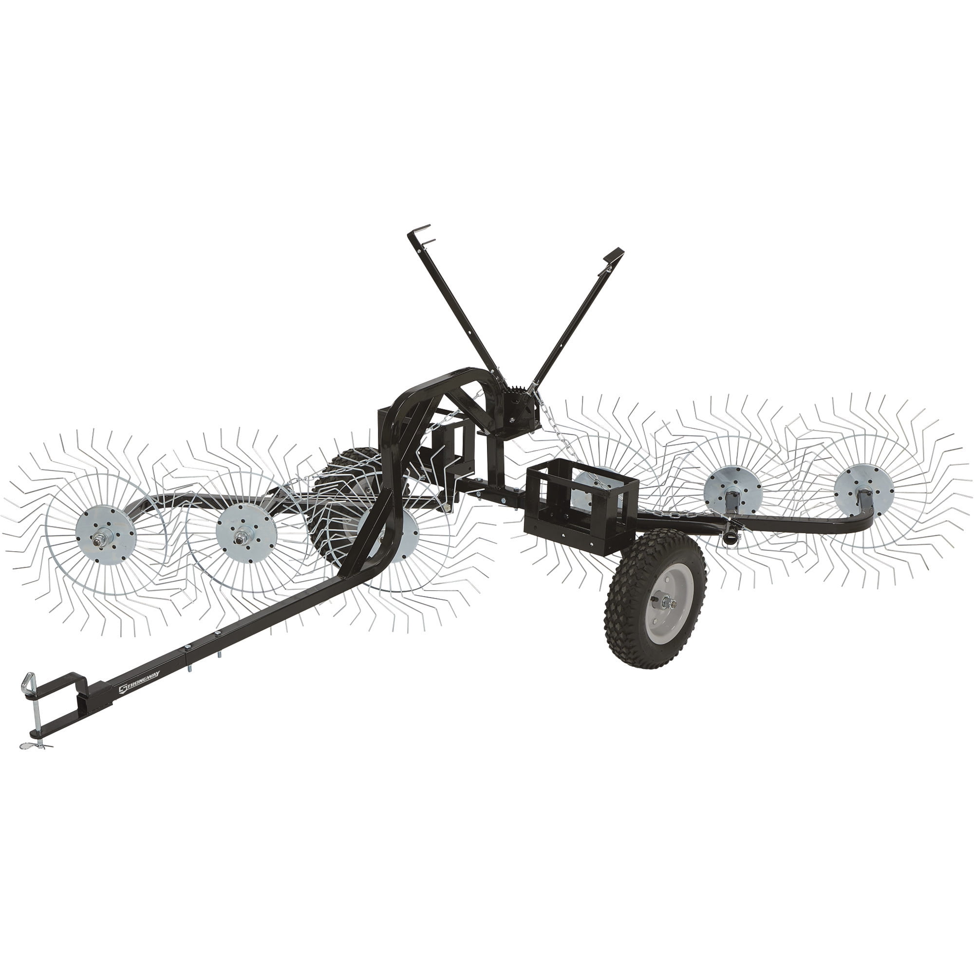 Strongway Inline Acreage Rake, 55in.W, 6 Tine Reels - Walmart.com