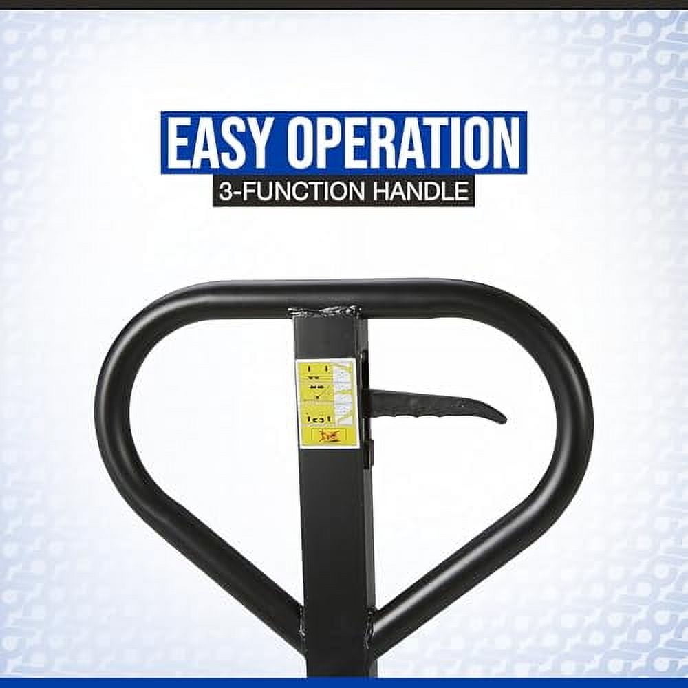 Strongway Pallet Jack Fork Pallet Truck - 63.5in L x 27in W (5500LB ...