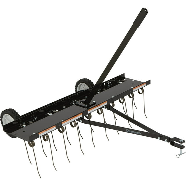 Strongway Tow-Behind Dethatcher, 20 Spring Steel Tines, 40in.W ...