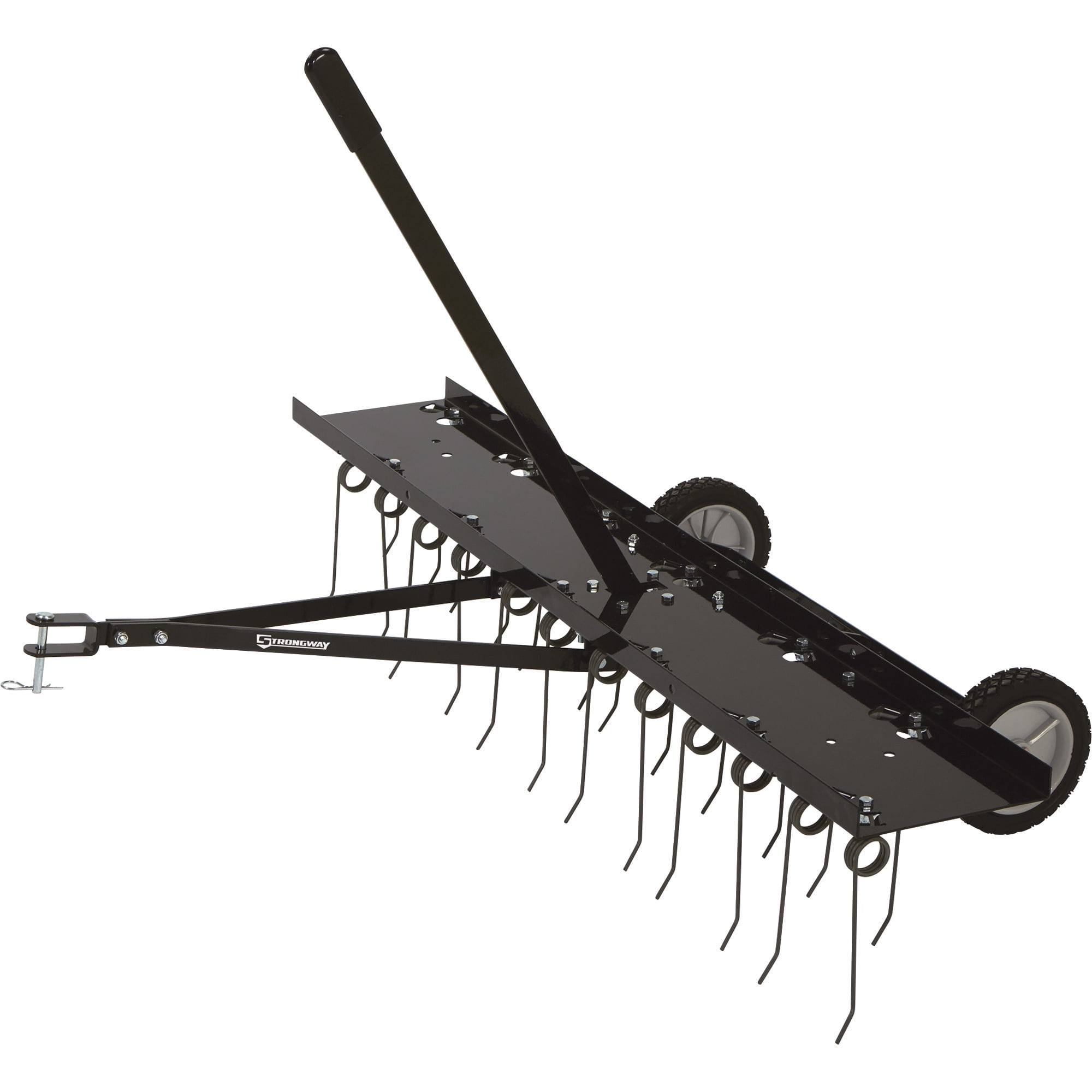 Strongway Tow-Behind Dethatcher, 24 Spring Steel Tines, 48in.W ...