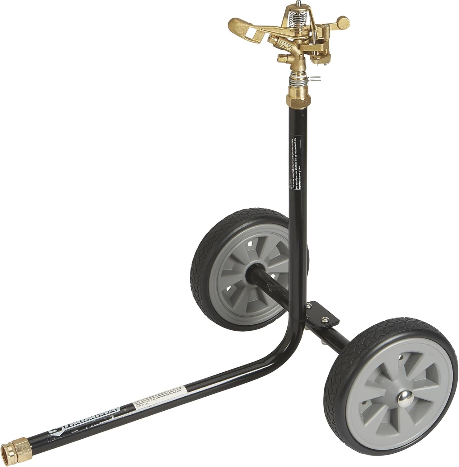 Strongway Wheeled Sprinkler - 3/4in. Brass Sprinkler Head with 2 ...