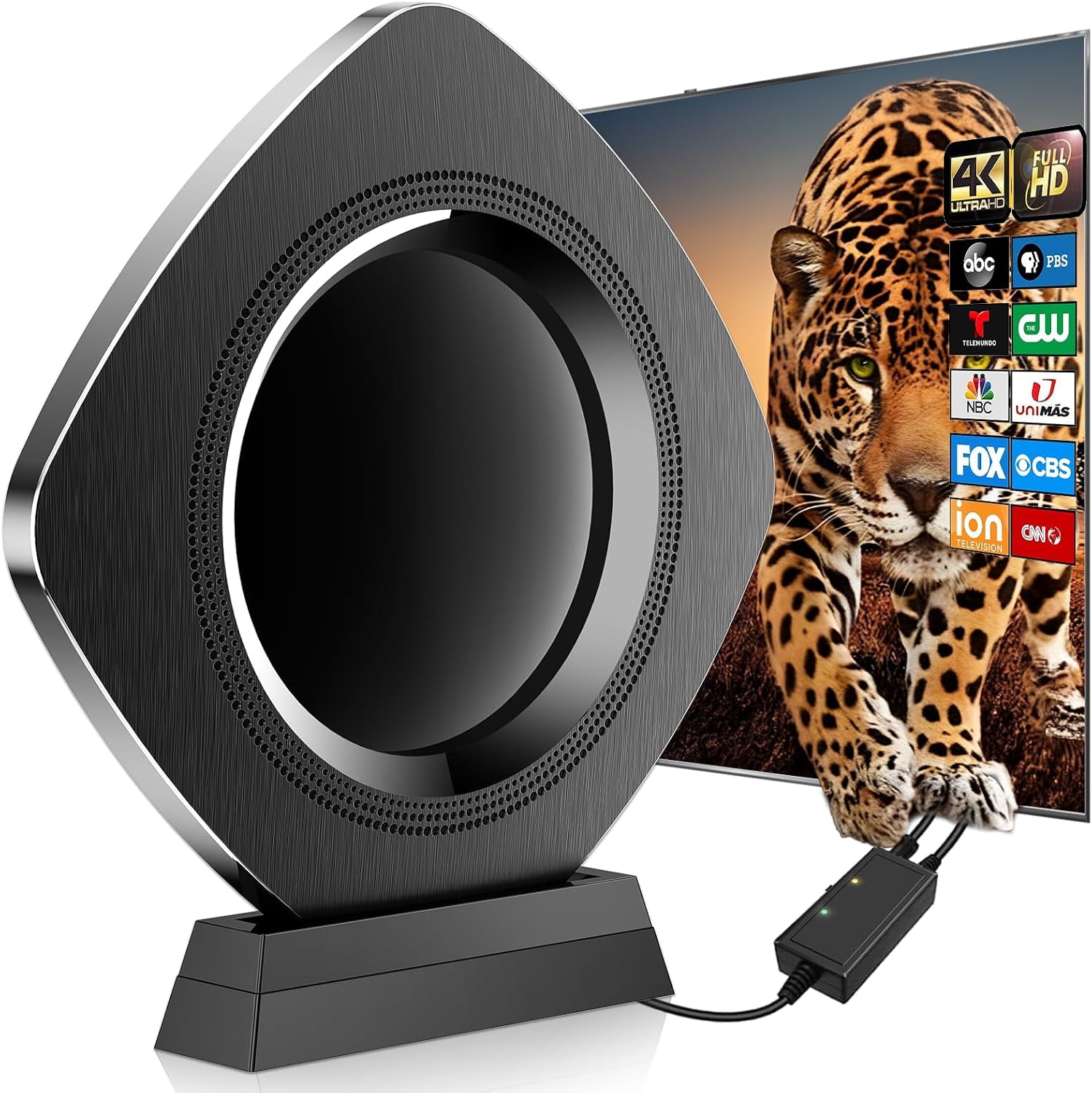 Stronst Indoor TV Antenna Up 3200+ Miles Ran, 2026 Best Digital Antenna ...