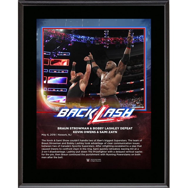 Strowman/lashley (2018 Backlash) 10x13 Plaque (subl) - Walmart.com