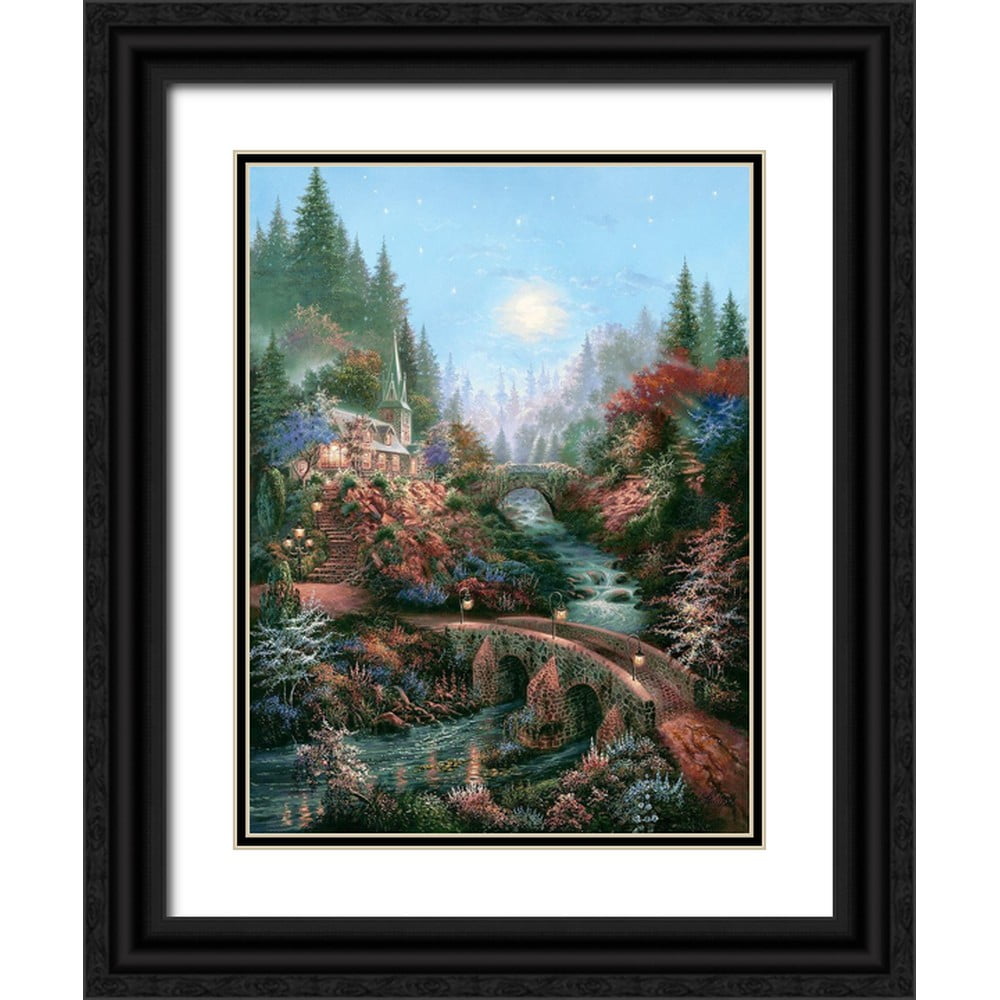 Strubel, Klaus 25x32 Black Ornate Wood Framed with Double Matting ...