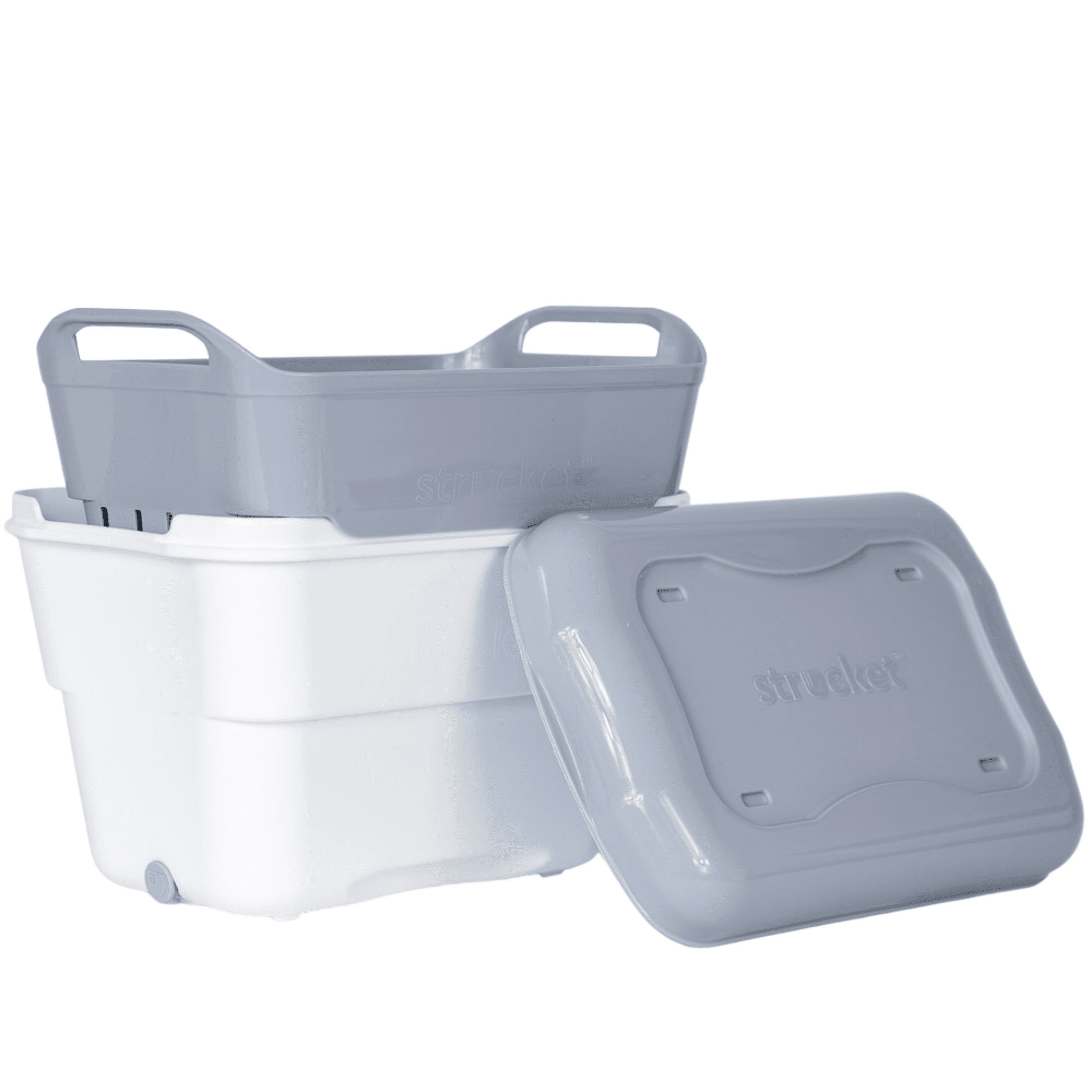 Strucket Mini: Interlocking Strainer & Small Bucket with Drain (1 ...