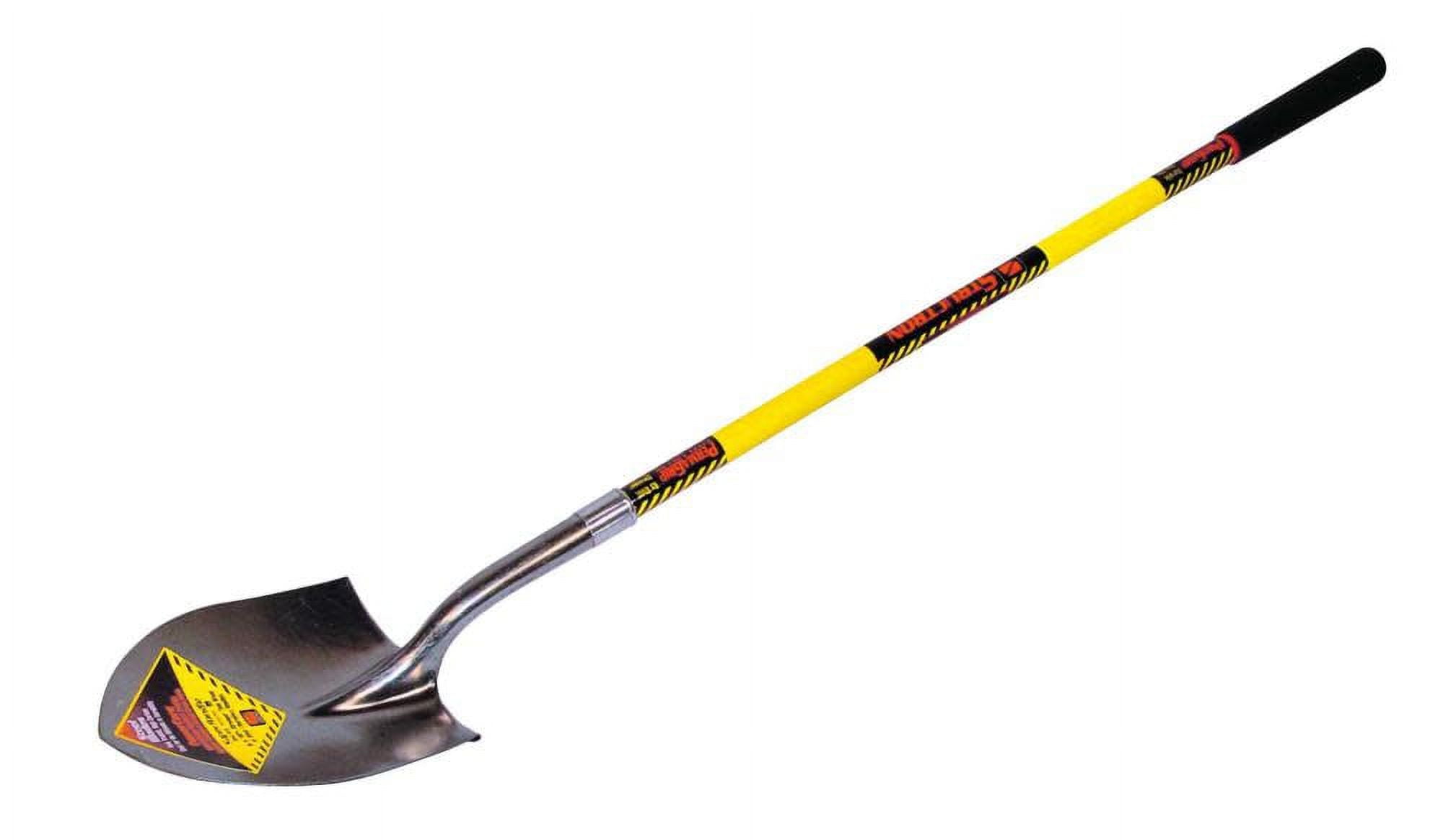 Structron Shovel Round Point Yellow Fiberglass Handle Cushion Grip ...