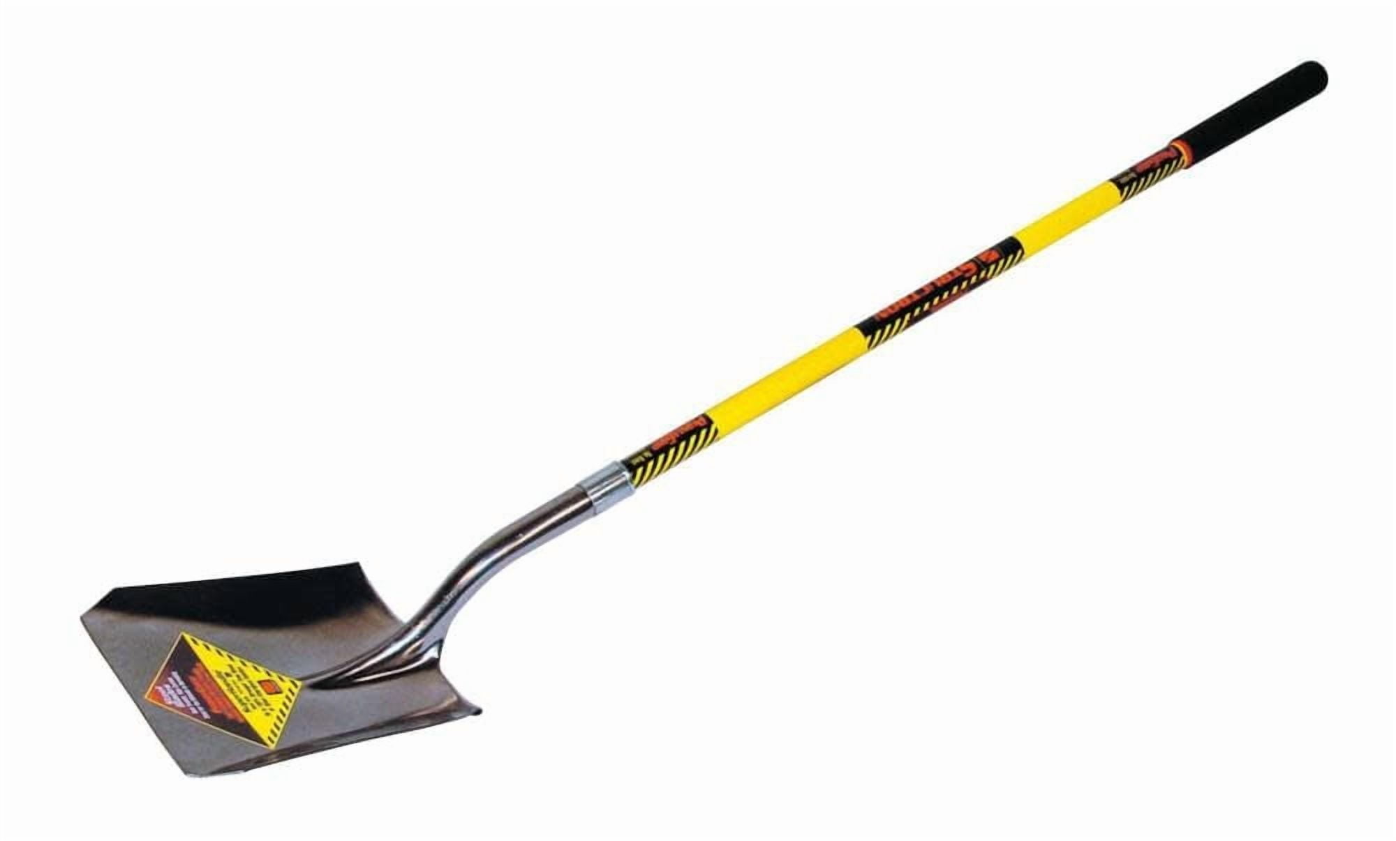 Structron 49732 Square Point Shovel, 9-1/2 in W Blade, 14 ga Gauge ...