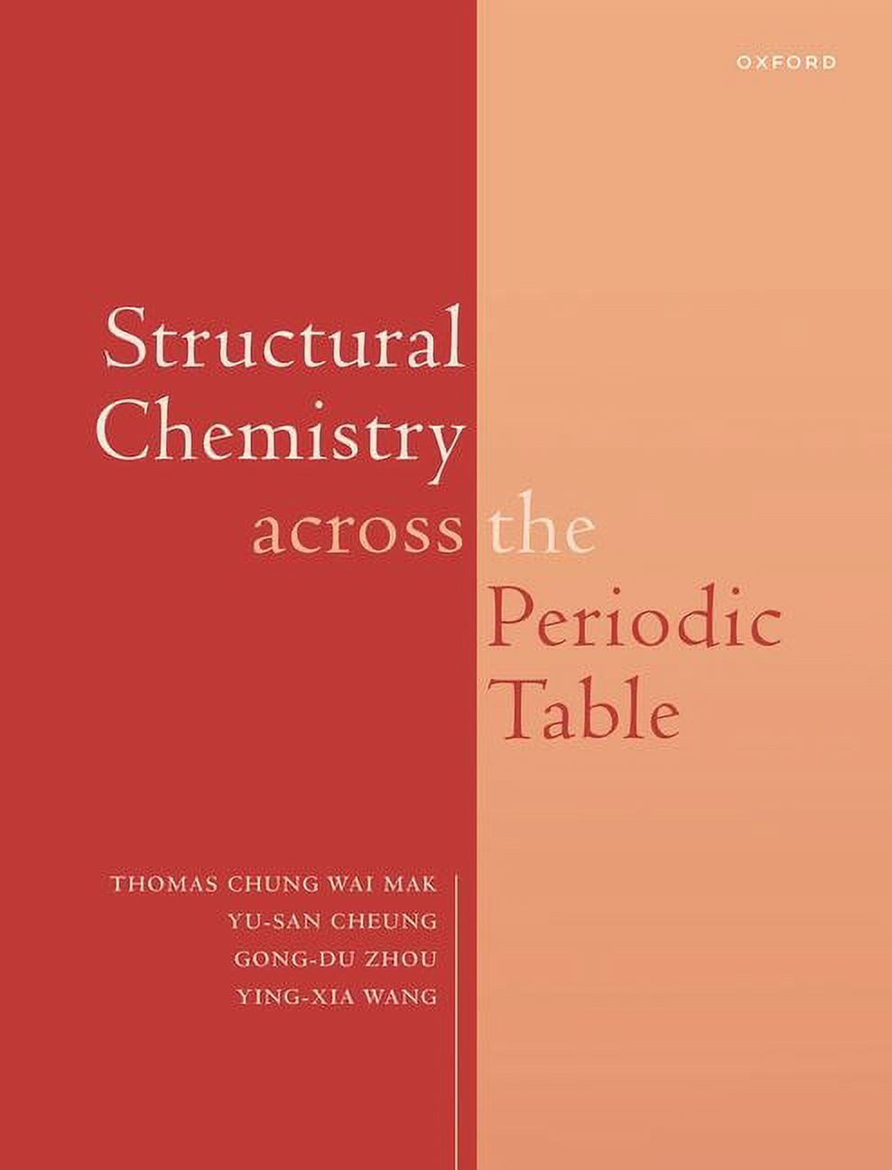 Structural Chemistry Across the Periodic Table, (Hardcover) - Walmart.com