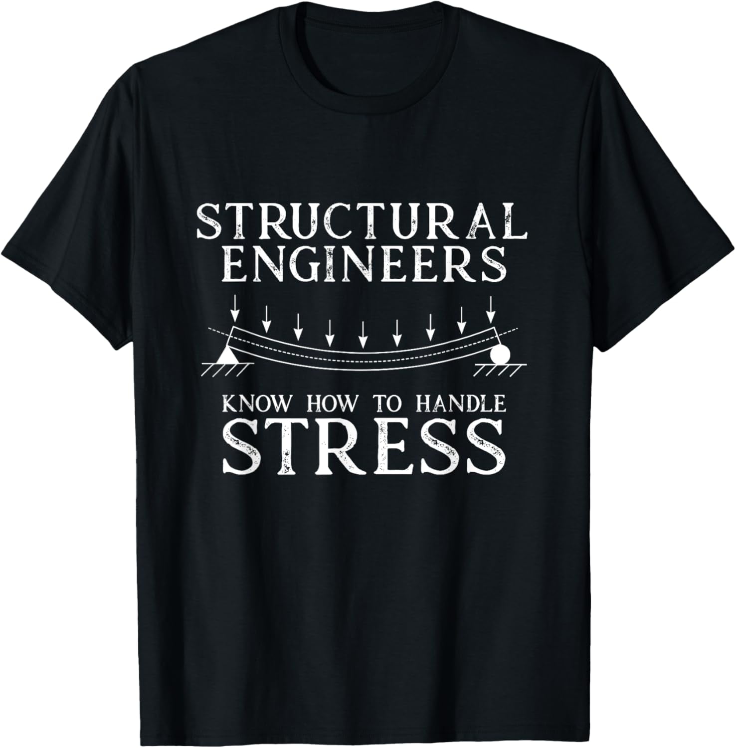 Structural Engineers Know How To Handle Stress Joke T-Shirt - Walmart.com