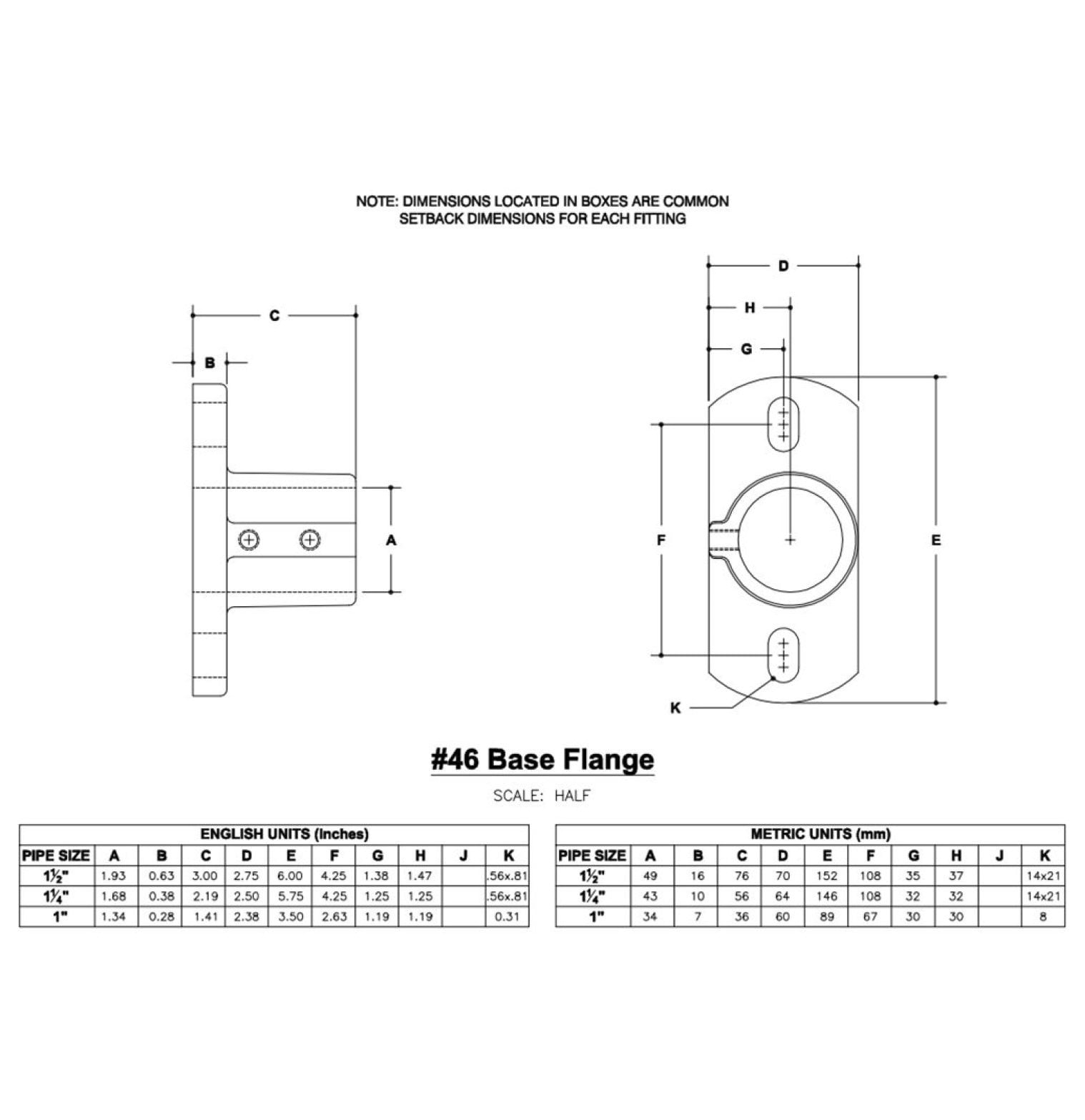 Structural Fitting, Rectangular Flange - Walmart.com