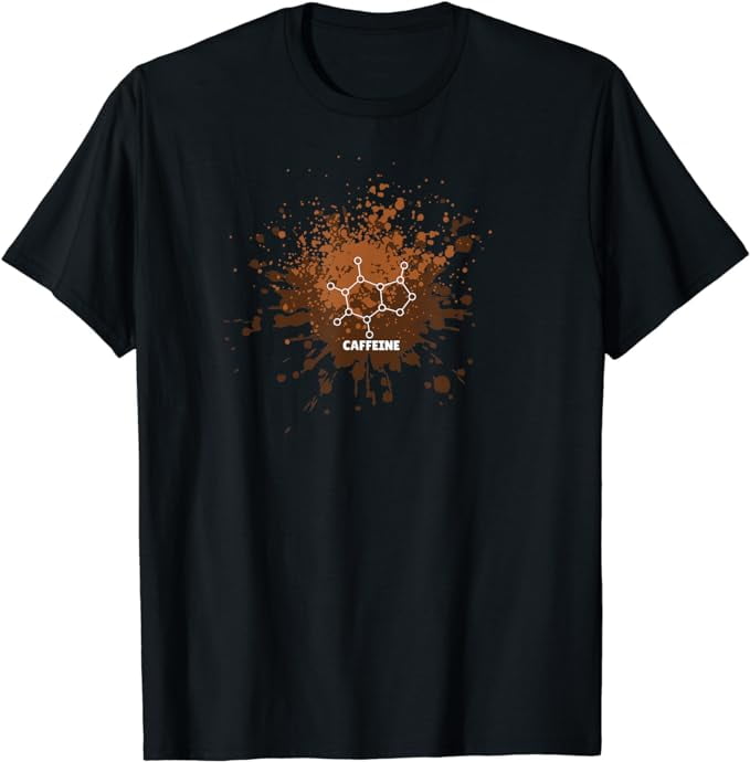 Structural Formula Of Caffeine Chemistry Caffeine Chemistry T-Shirt ...