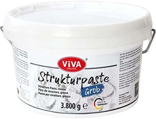 Structural Paste Coarse (3800 g, White) Matte, Grainy Paste Water-Based ...