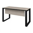 Structure 48" x 24" Training Table with Modesty Panel- Maple/Black ...