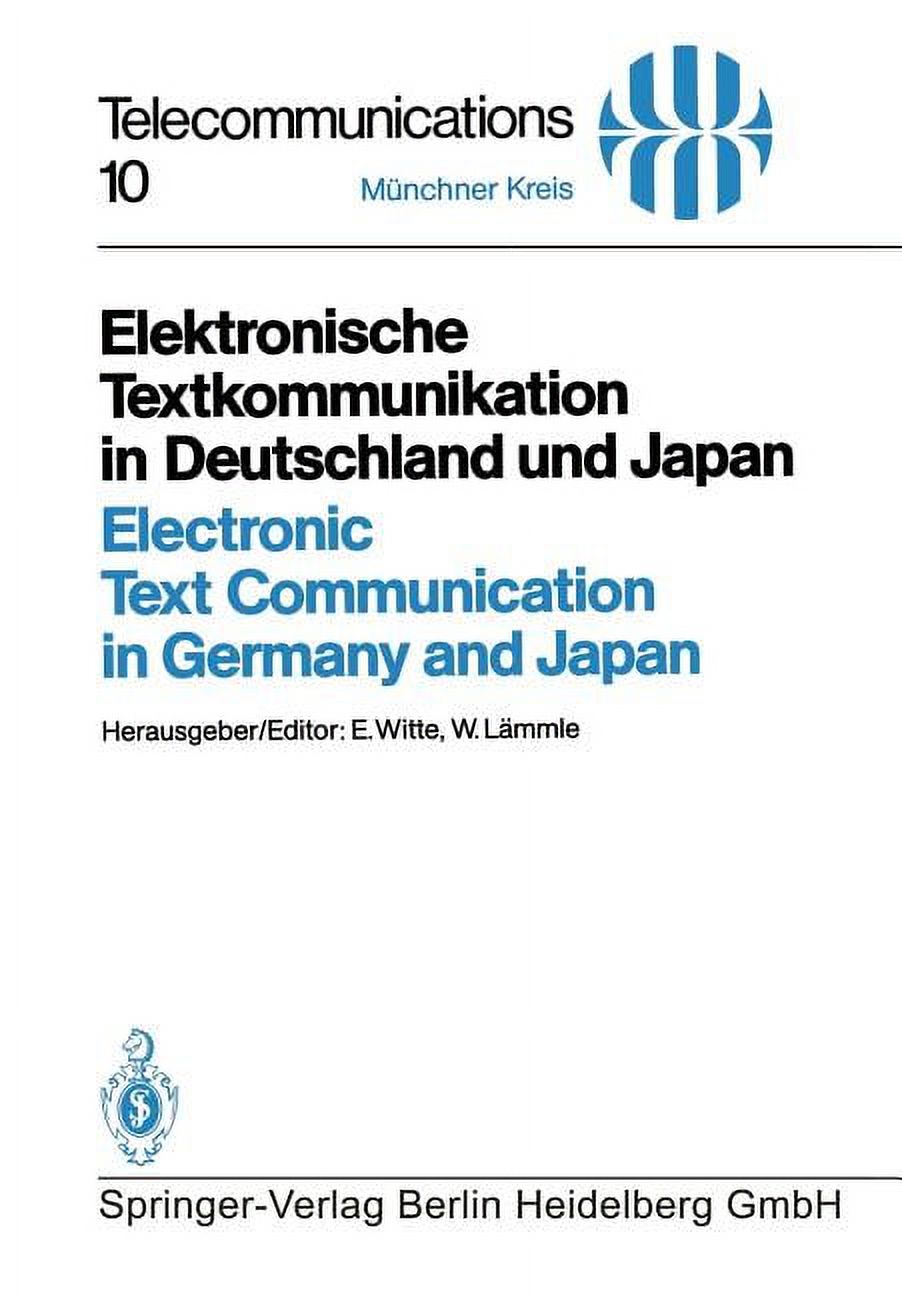 Structure and Bonding: Elektronische Textkommunikation in Deutschland ...