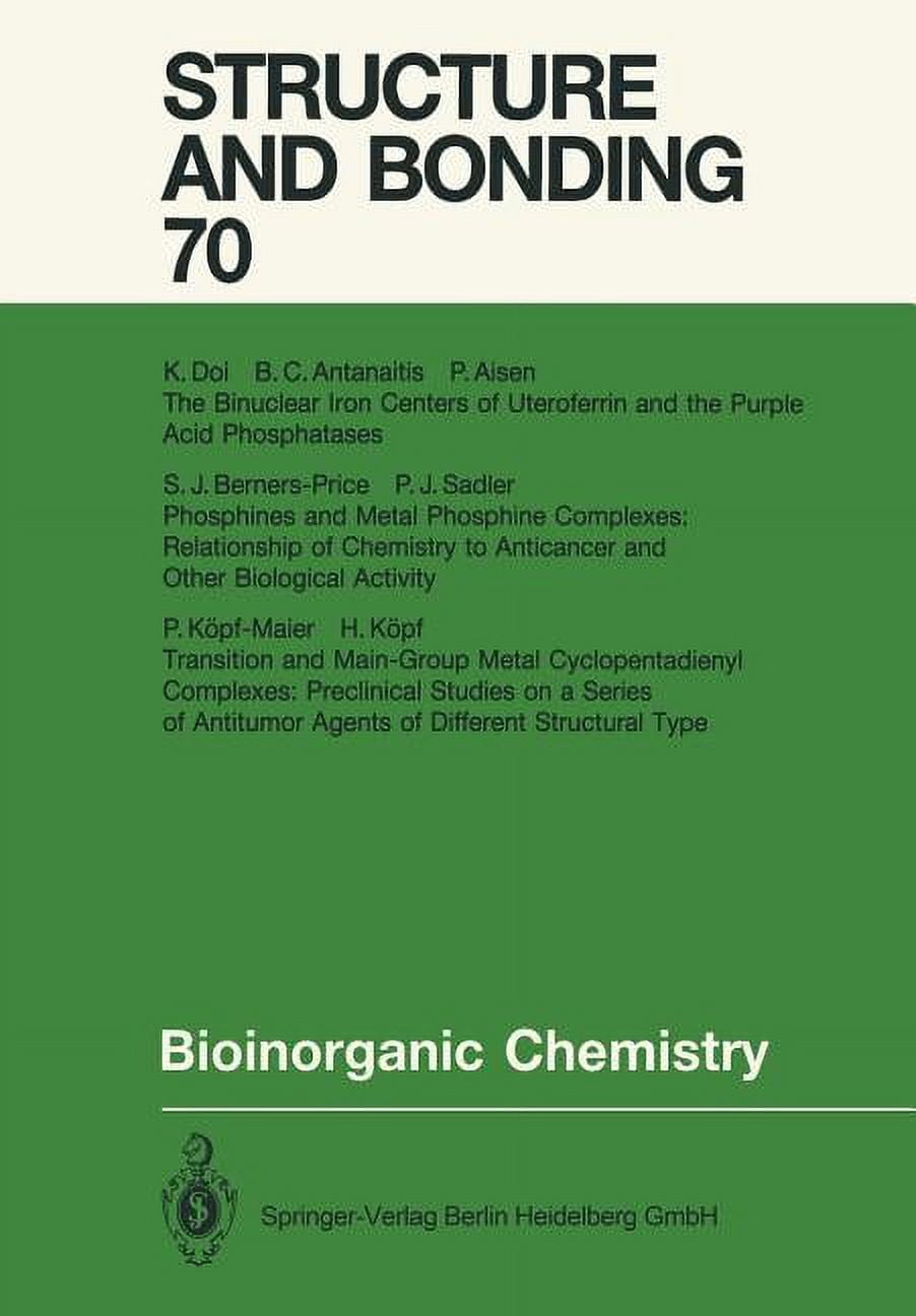 Structure and Bonding: Bioinorganic Chemistry (Paperback) - Walmart.com