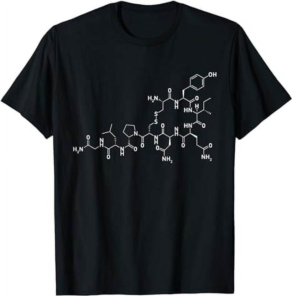 Structure of Oxytocin Chemical Molecule Chemistry T Shirts - Walmart.com