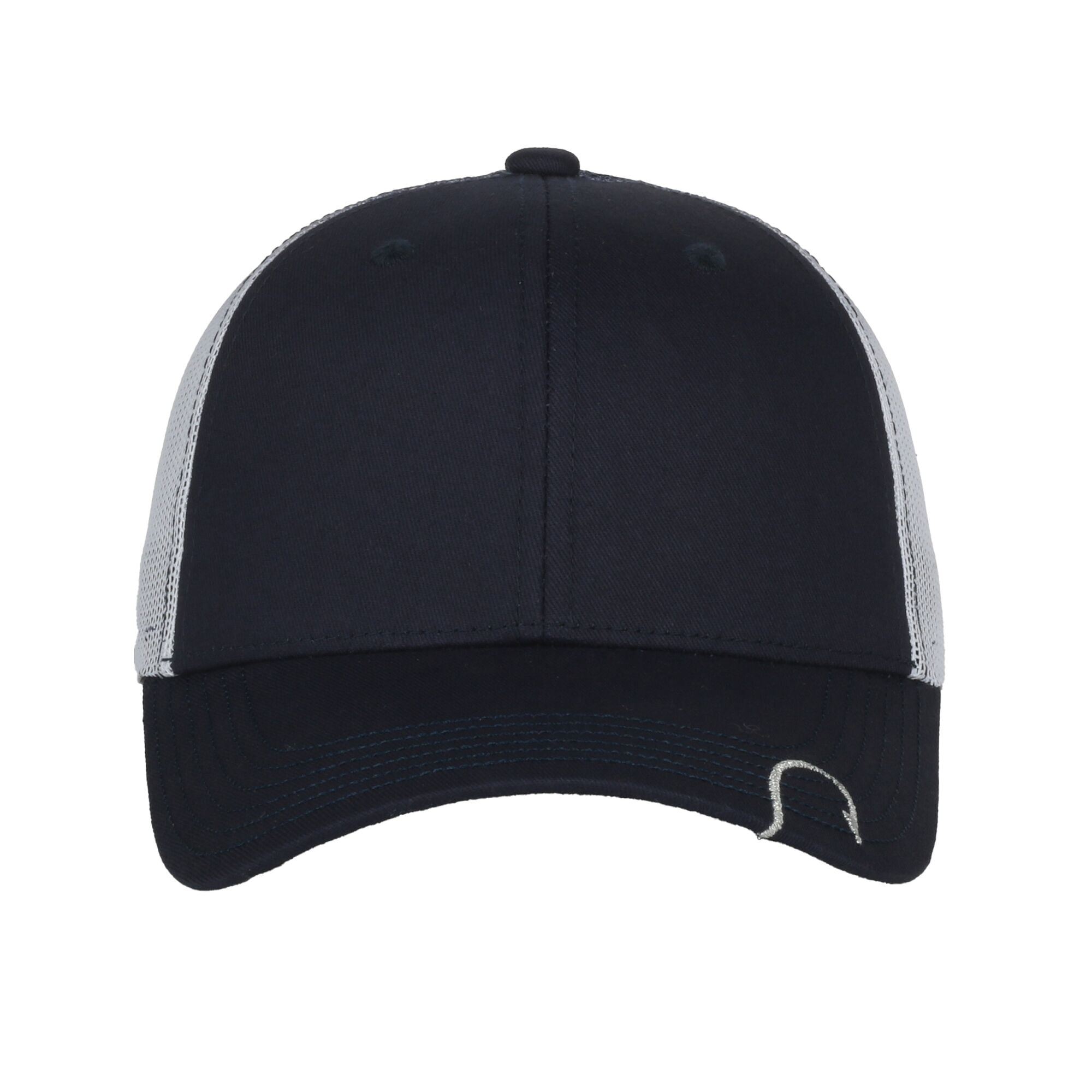 Structured 6-Panel Cap with Cotton Twill Front and Hook Decoration ...