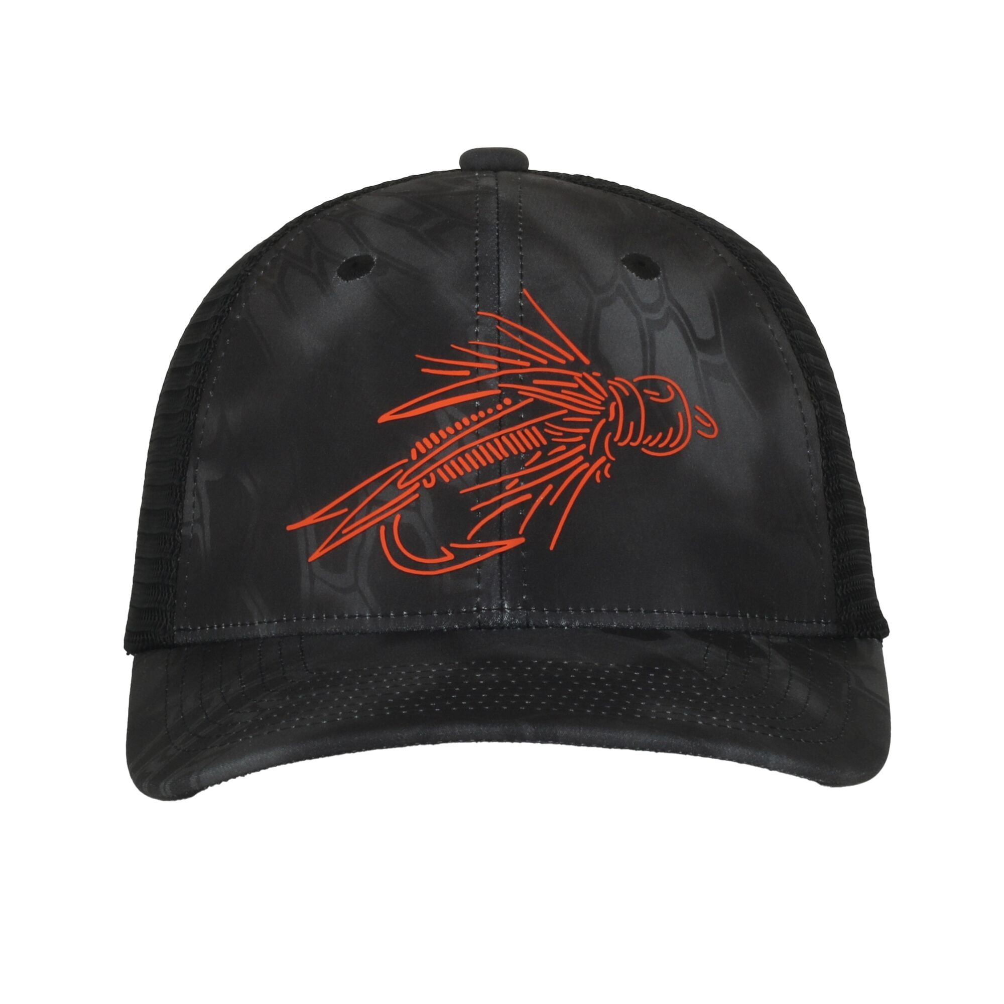 Structured 6-Panel Cap with Pongee Kryptek® Typhon™ Camo and Mesh Back ...