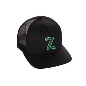 Structured Trucker Mesh Hat Custom Colors Letter J Initial Baseball Mid ...