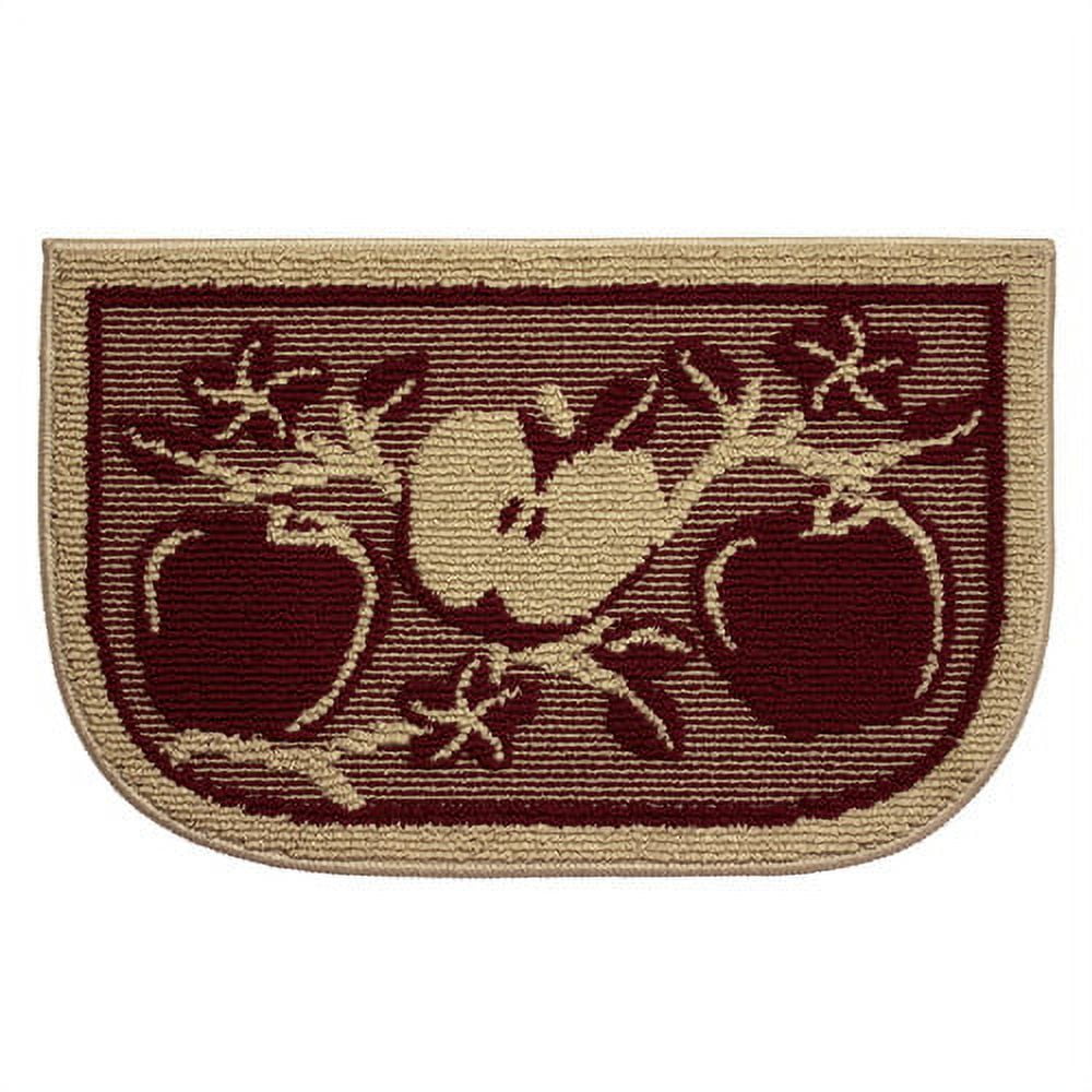 Structures Textured Loop 18" x 30" Wedge-Shaped Kitchen Slice Rug ...