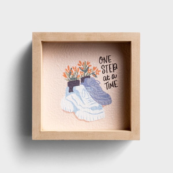 Tabletop Decor-Struggle Bus-One Step At A Time (6" x 6") - Walmart.com