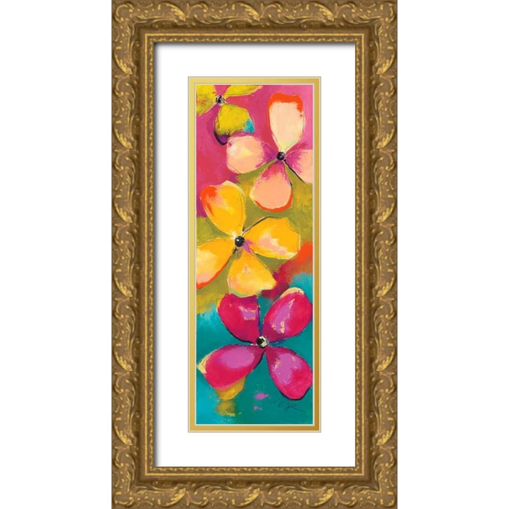 Strunk, Anne L. 9x18 Gold Ornate Wood Framed with Double Matting Museum ...