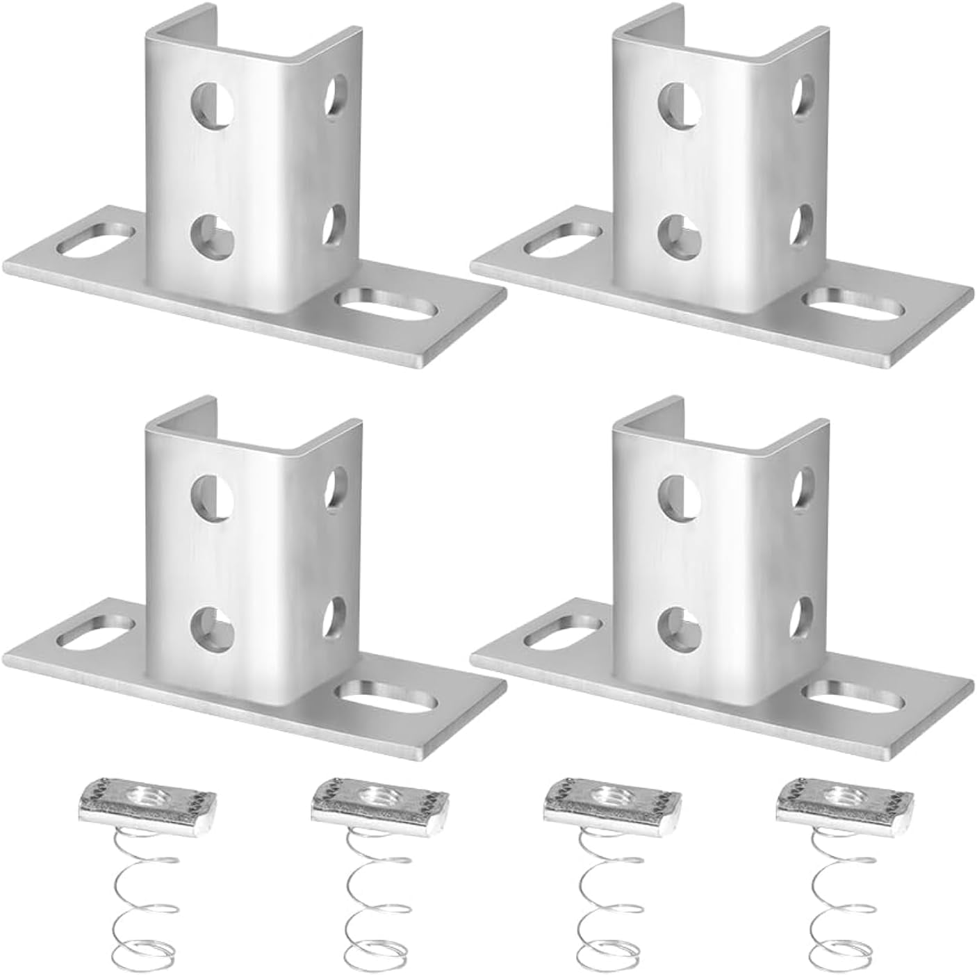 Strut Channel 9 Mounting Holes for 1-5/8” Strut, Heavy Duty Rectangle ...