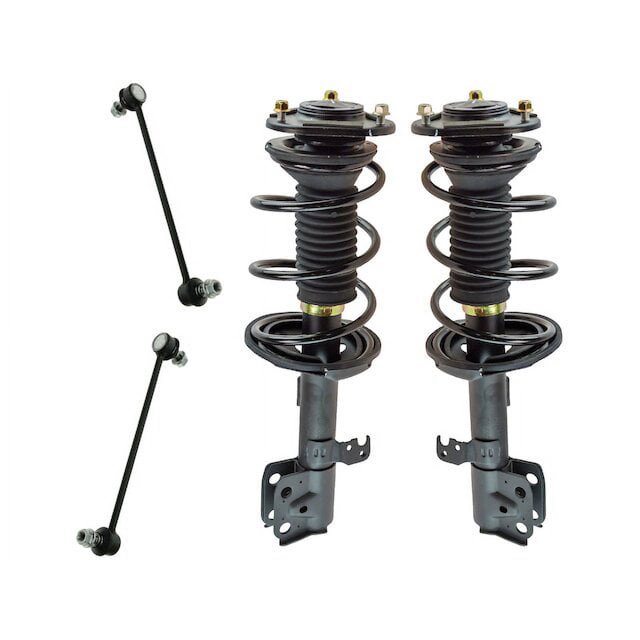Strut Coil Spring Sway Bar Link Kit 4 Piece Compatible With 2009