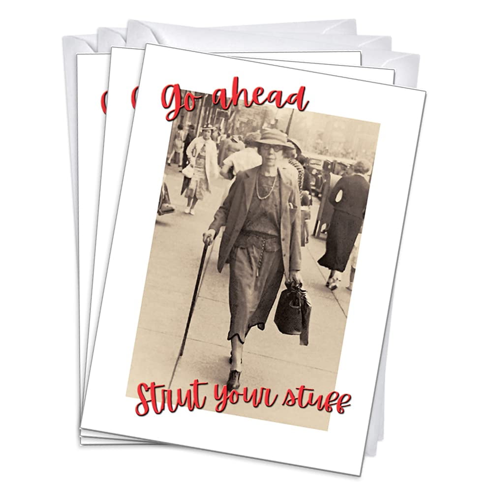 Strut Your Stuff Funny Womens Birthday Greeting Cards | 3 Pack Set (5x7 ...