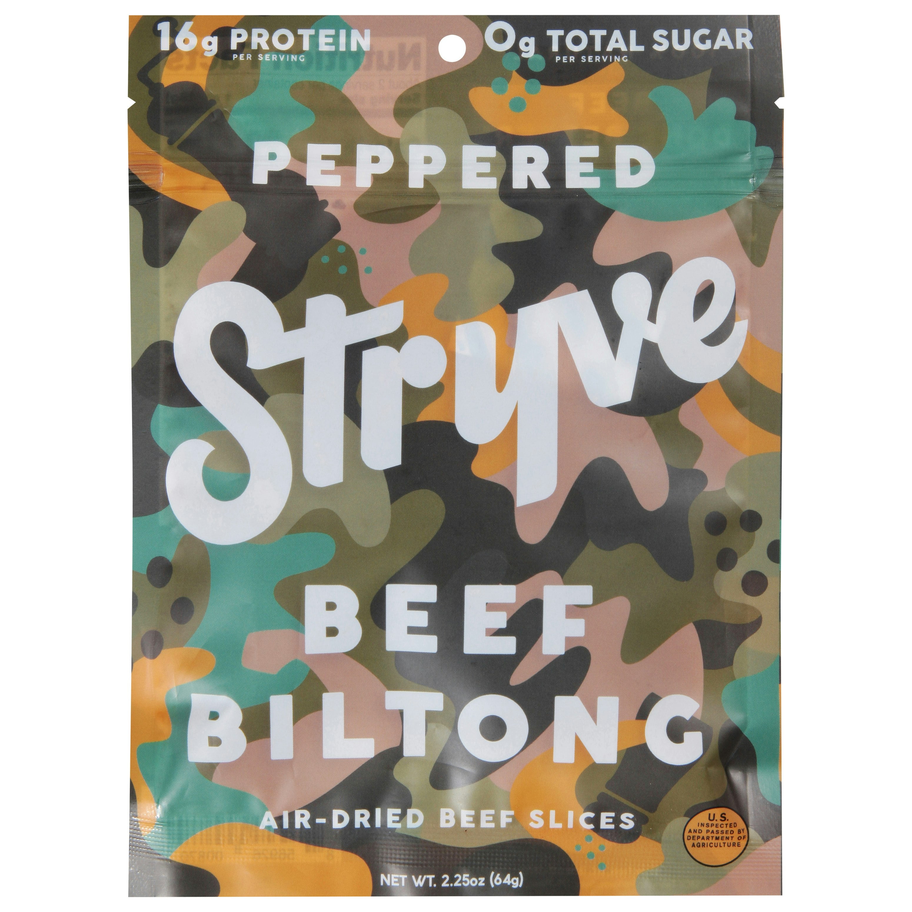 Stryve Protein Snacks Jerky Biltong Peppered Pack of 12 - Walmart.com
